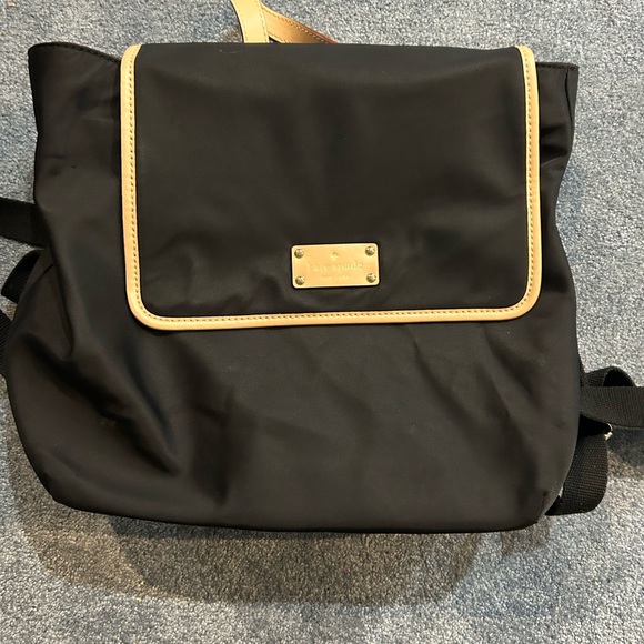 kate spade | Bags | Kate Space Black Nylon Backpack | Poshmark
